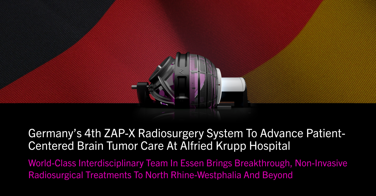 Cuarta instalación de ZAP-X en Alemania, en el Hospital Alfried Krupp